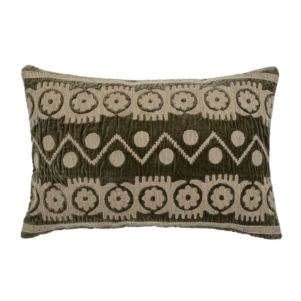 Velvet Embroidered Pillow — FULLHOUSE Modern